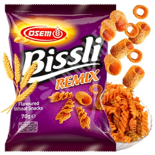 Salgadinho Bissli Remix Wheat Snack Osem - Importado Israel | Karamell ...