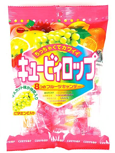 Bourbon Cuby Rop Candy - Bala Japonesa Sabor Frutas | Karamell Store