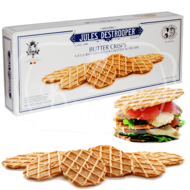 Jules Destrooper Butter Crisps - Waffle Importado da Bélgica | Karamell ...