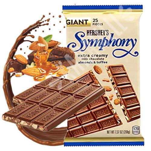 Chocolate Hershey´s Symphony Extra Creamy Almonds Toffee - EUA ...