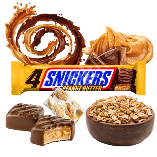Chocolate Snickers Crunchy Peanut Butter Squared 4 - Importado EUA ...