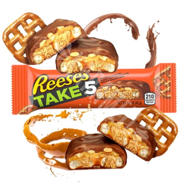 Reese's Take 5 - Chocolate com Pretzels Caramel Peanut Butter - EUA | Karamell Store