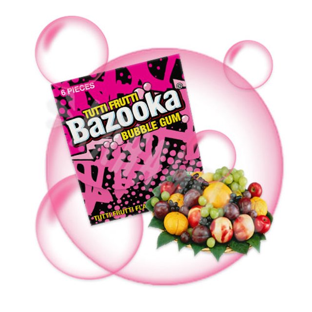 Chiclete de Tutti Frutti - Bazooka - Importado Turquia | Karamell Store