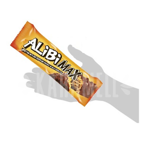 Wafer recheado Caramelo e Cobertura Chocolate - Alibi Max - Polônia ...