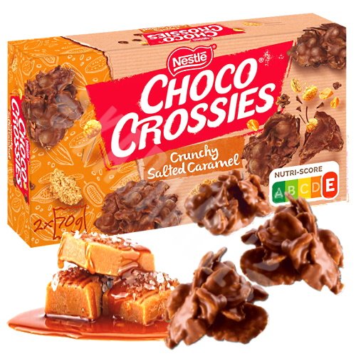 Choco Crossies Crunchy Salted Caramel Chocolate Nestlé - Alemanha | Karamell Store