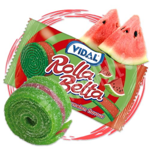 Rolla Belta Watermelon Fita Goma - Vidal - Importado Espanha | Karamell ...