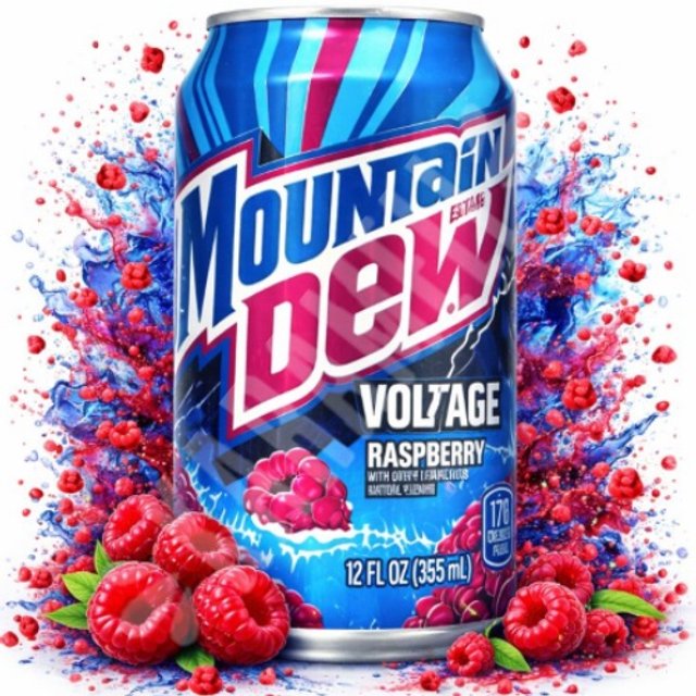 Refrigerante Mountain Dew Voltage Raspberry 355ml - Importado EUA ...