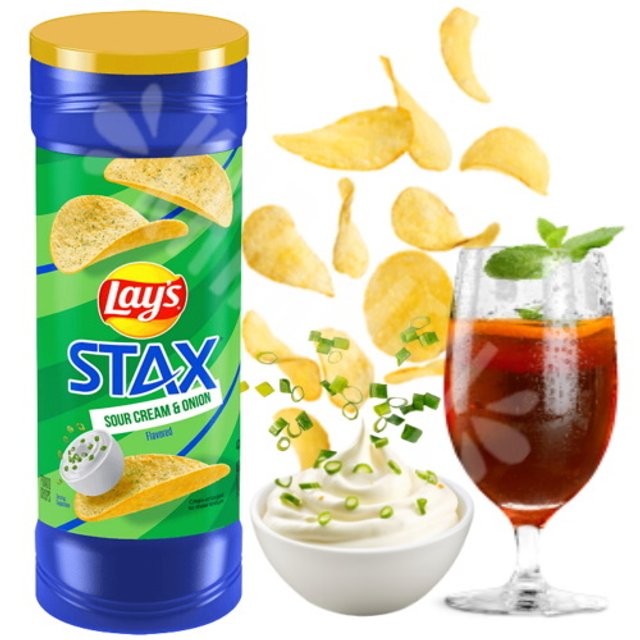 Salgadinho Lay's Stax Sour Cream & Onion - México | Karamell Store