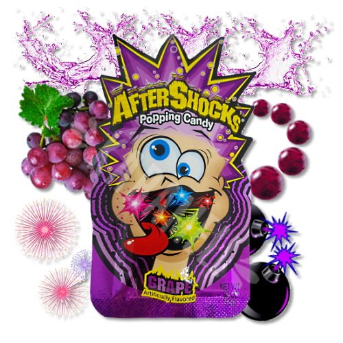 Balas Explosivas Popping Candy Grape - Aftershocks - Importado ...
