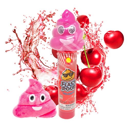 Flash Poop Lollipop Cherry - Pirulito Kids Mania - Importado | Karamell ...