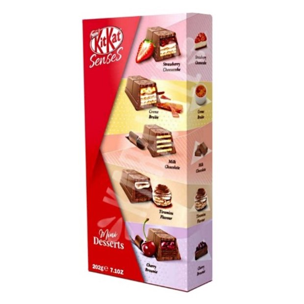Chocolate Kit Kat Senses - Mini Desserts - Importado Emirados Àrabes ...