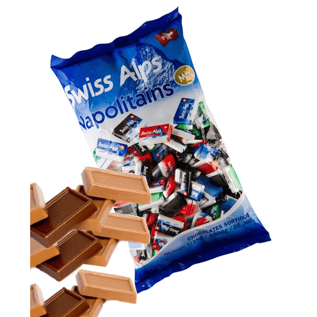 Alprose Swiss Alps Napolitains Mix Chocolates Suíços | Karamell Store