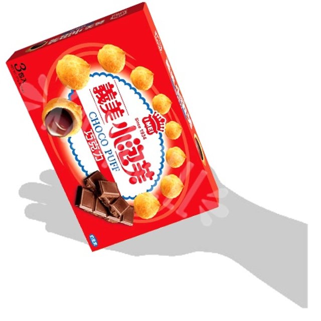 Choco Puff - Biscoito Folheado Recheio Chocolate - I Mei - Importado ...