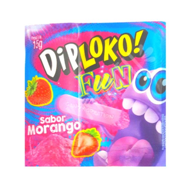 Dip Loko Fun sabor Morango - Bala Bastão - Importado | Karamell Store