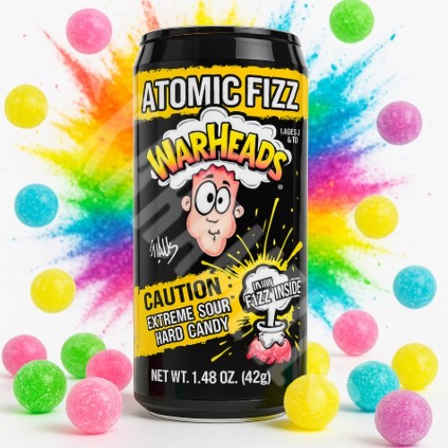 Balas Atomic Fizz Extreme Sour - Warheads - Importado | Karamell Store
