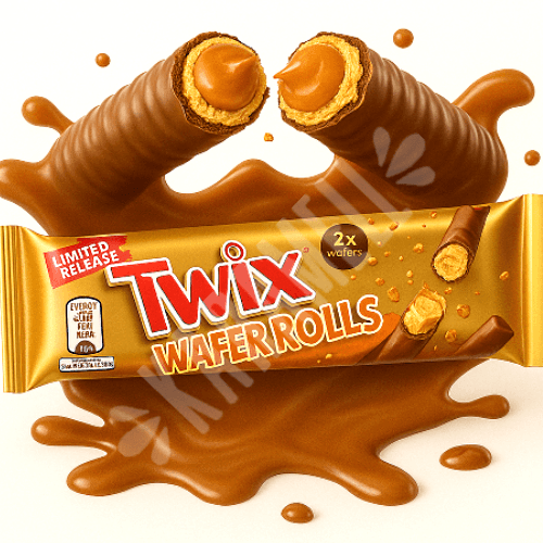 Waffer Twix Rolls - Chocolate & Caramel- Importado Egito | Karamell Store