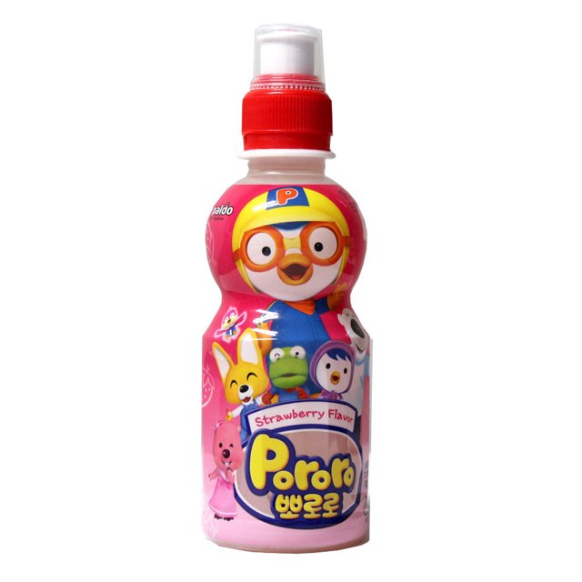 Pororo Strawberry Drink - Bebida Sabor Morango - Importado da Coreia ...