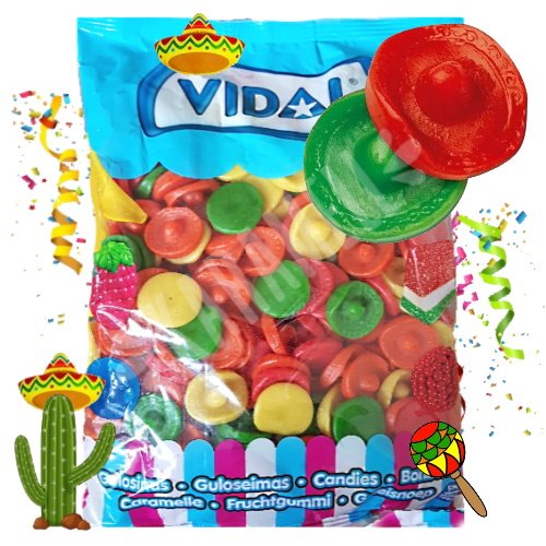 Sombreros Mejicanos - Balas Goma Gelatinosa Vidal - Espanha | Karamell ...