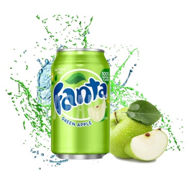 Fanta Green Apple - ATACADO 12X - Importado EUA | Karamell Store