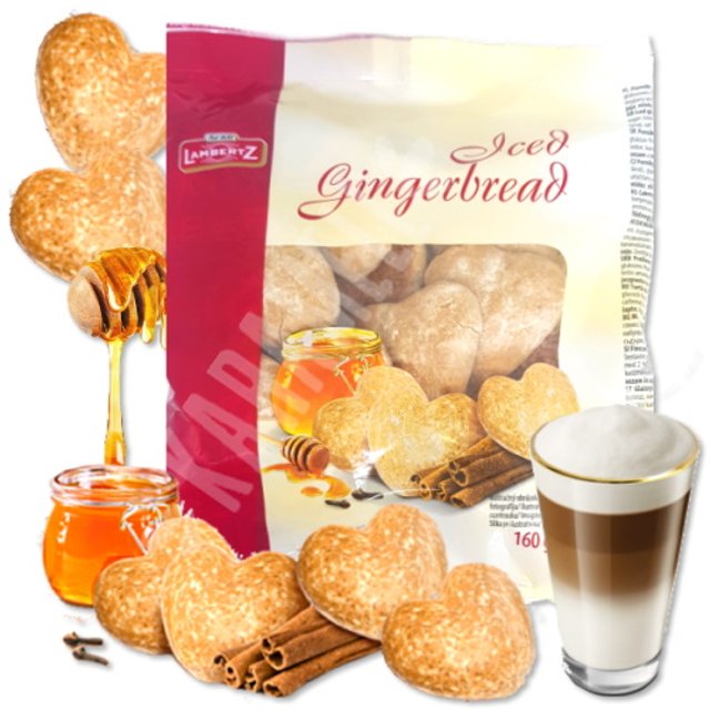 Iced Gingerbread Lambertz - Pão de Mel com Glacê - Alemanha | Karamell ...