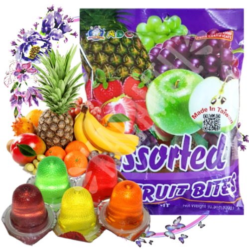 Mini Gelatinas Assorted Mini Fruits Bites - Importado | Karamell Store