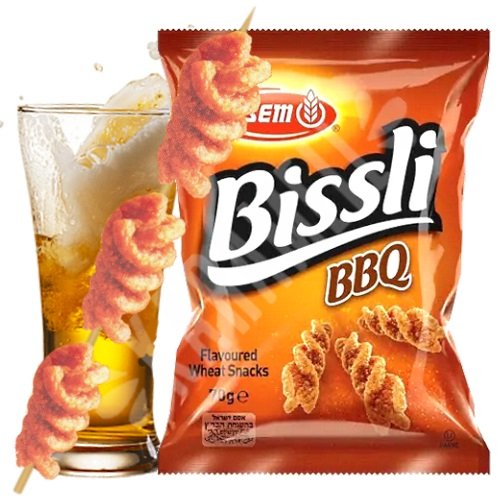 Salgadinho Bissli BBQ Wheat Snacks - Osem - Importado Israel | Karamell ...