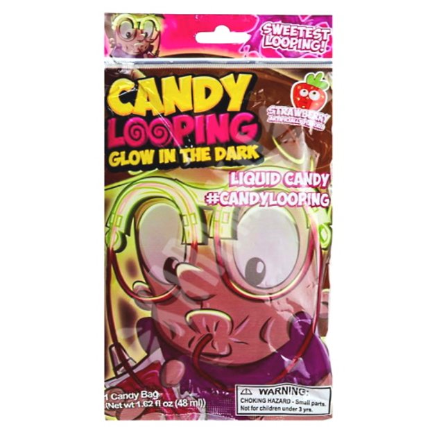 Bala Líquida Candy Looping Glow in the Dark - Importado | Karamell Store
