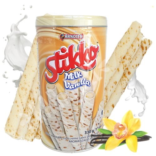 Wafer Recheado Stikko Milk Vanilla - Arnott's - Importado Indonésia ...
