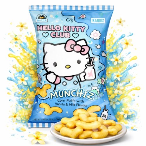 Snack Munchiz Corn Puffs Vanilla & Cream Hello kitty - Turquia ...