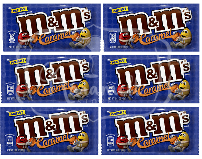 M&M's Caramel Chocolate Recheio Caramelo - ATACADO 6X - Importado USA ...