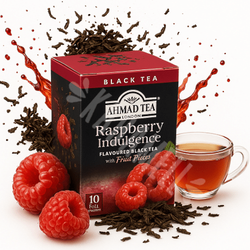 Chá Raspberry Indulgence Black Tea Ahmad - Emirados Árabes | Karamell Store