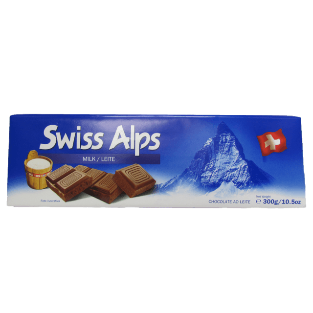 Swiss Alps Milk - Chocolate ao Leite - Importado da Suíça - 300g ...