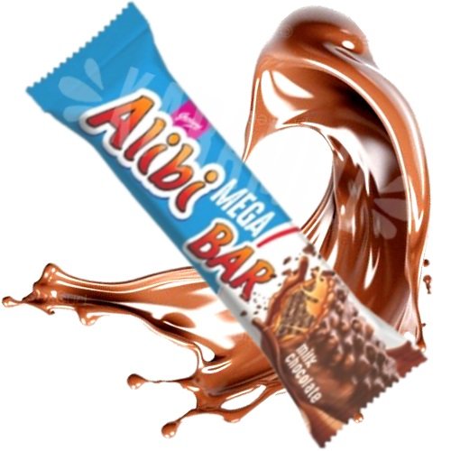 Wafer Chocolate Recheado Alibi Mega Bar Milk - Goplana - Polônia ...