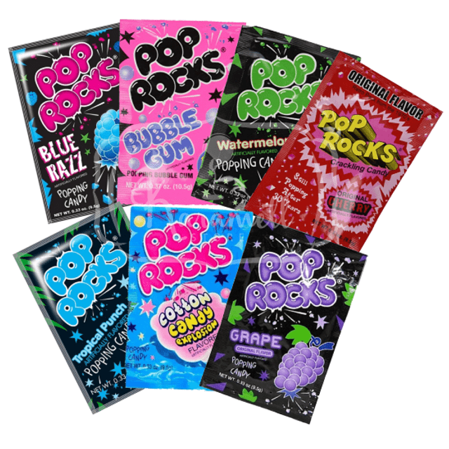 KIT Pop Rocks - 7 Sabores - Balas Explodem Na Boca | Karamell Store