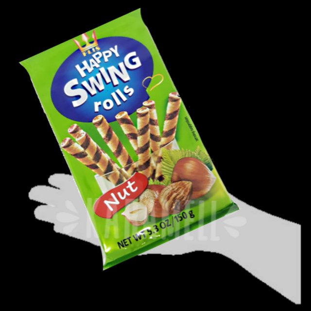 Biscoitos Wafers Happy Swing Rolls Nut- Flis - Polônia | Karamell Store