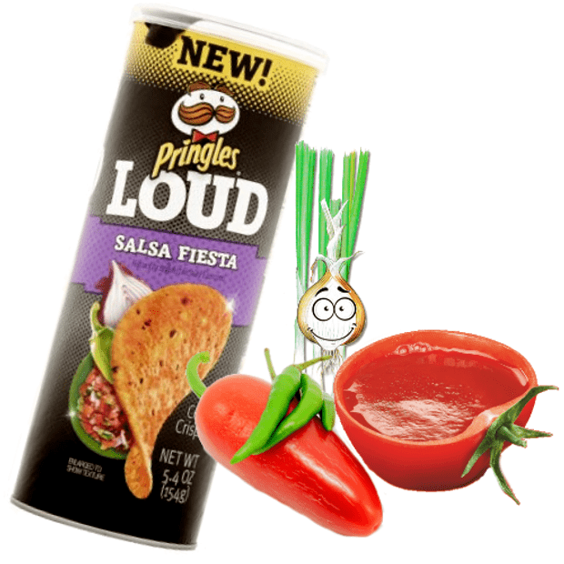 Pringles Loud Salsa Fiesta - Cebola, Jalapeño e Tomate - Importado ...