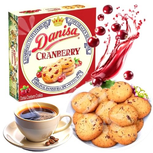 Biscoitos Amanteigados Cranberry Danisa - Importado Indonésia ...