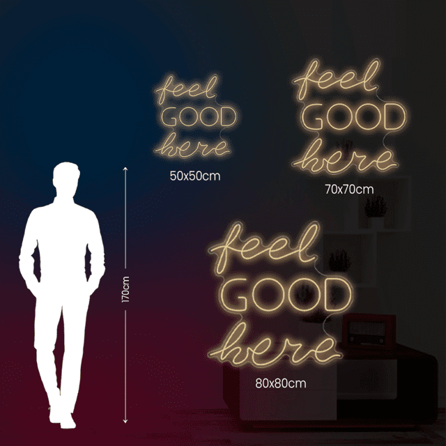 Neon Led - FEEL GOOD HERE | Atacado neon