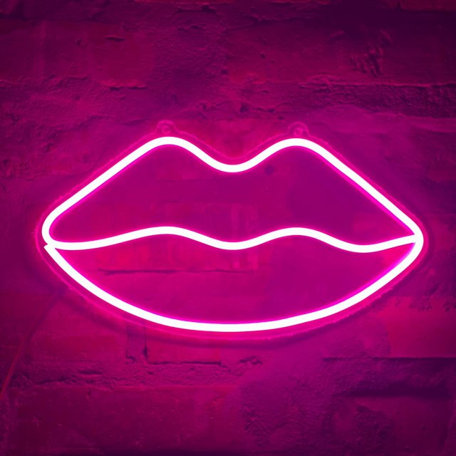 Placa luminária neon Led - BOCA - 30x20cm | Atacado neon