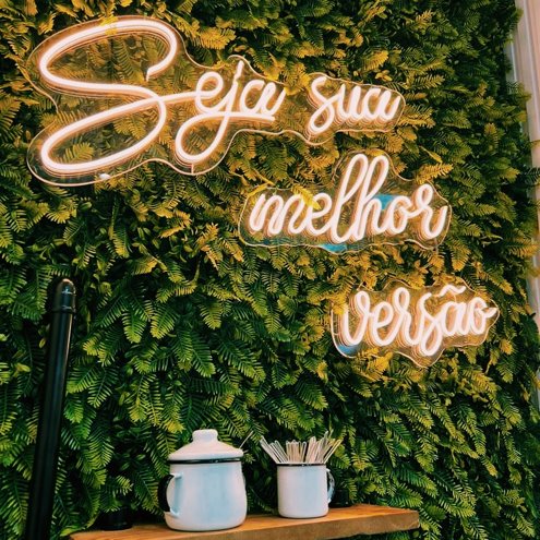 Placa Luminária Neon Led - IMAGINE - 30x70cm | Atacado Neon