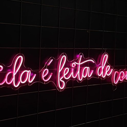 Placa Luminária Neon Led - FOREVER - 70x25cm | Atacado Neon