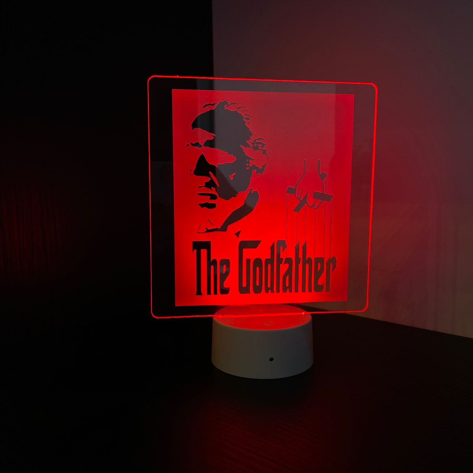 Luminária 3D - THE GODFATHER | Atacado neon