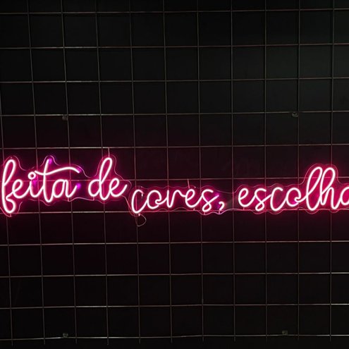 Placa Luminária Neon Led - FOREVER - 70x25cm | Atacado Neon