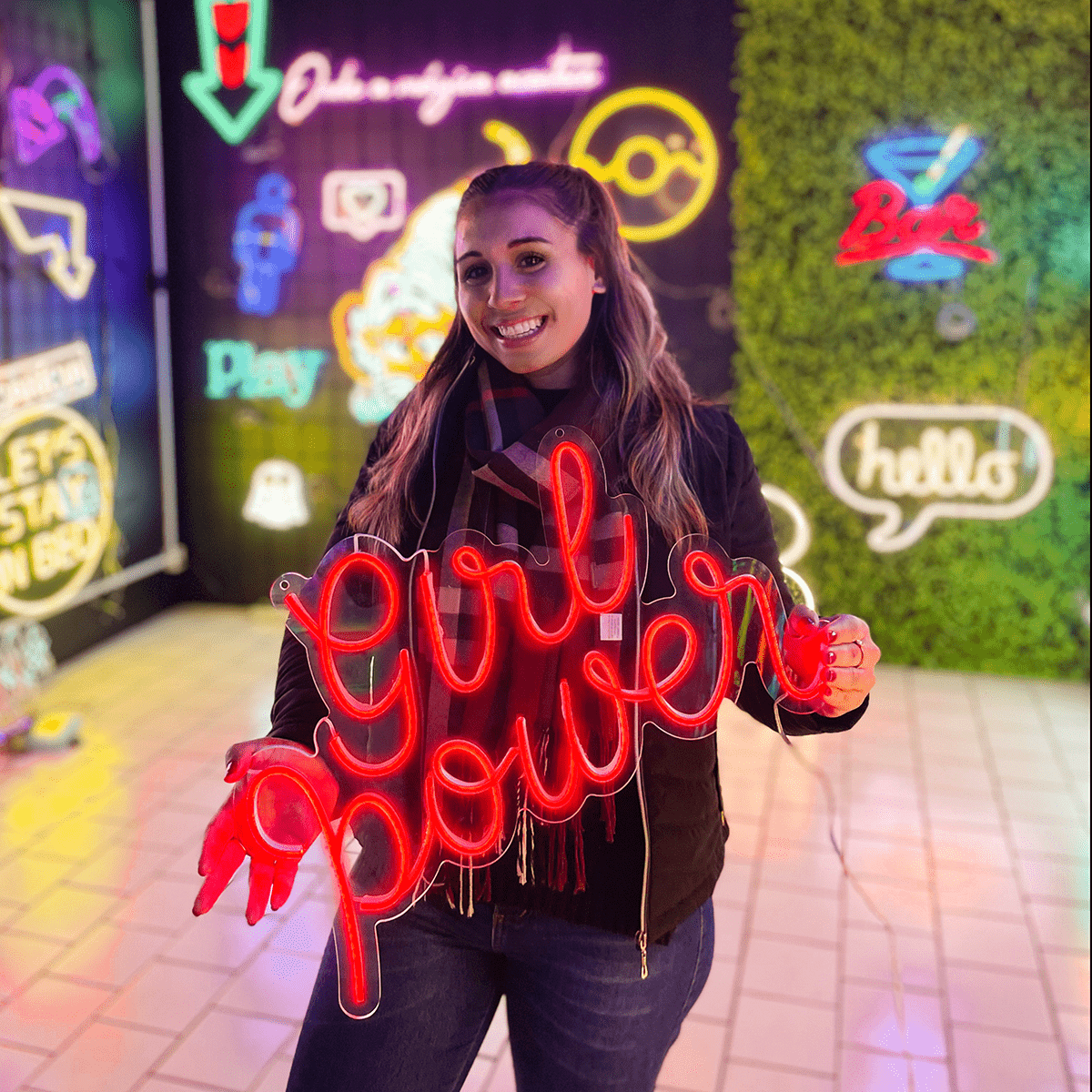 Neon Led - GIRL POWER (PRONTA ENTREGA) - 35x50m | Atacado neon
