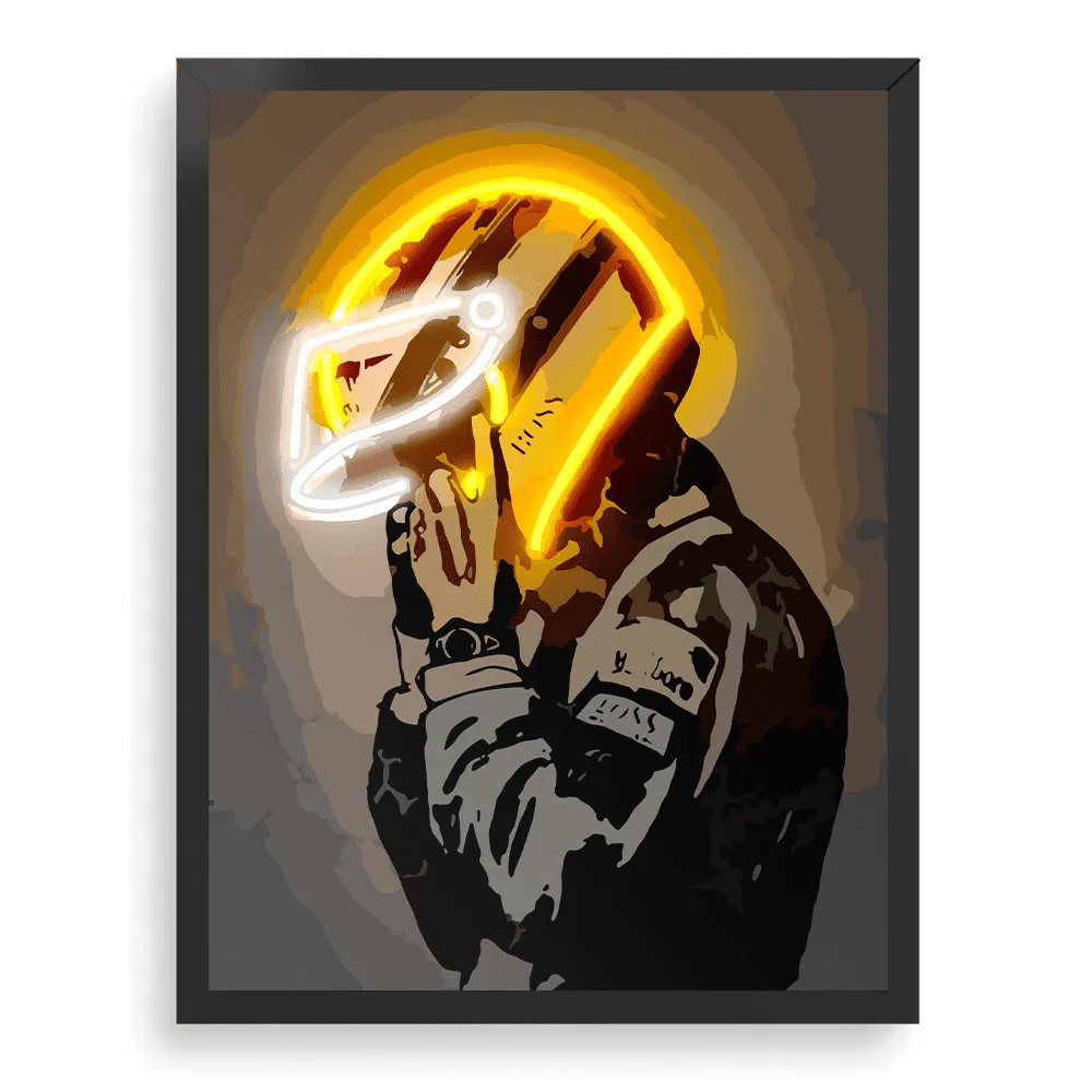 Quadro Premium com NeonLed - Piloto 1 | Atacado neon