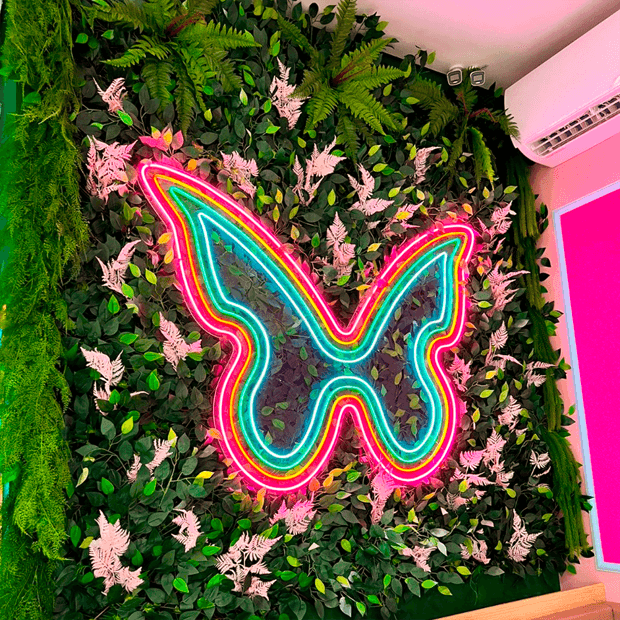 Neon Led - ASAS COM LINHAS - 110x150cm | Atacado neon