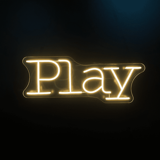 Noen Led - PLAY - 15x38cm | Atacado neon