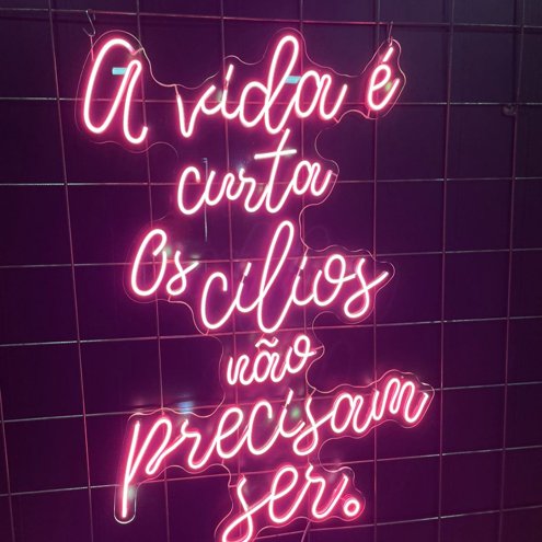 Placa Luminária Neon Led - LUZ - 40x15cm | Atacado Neon