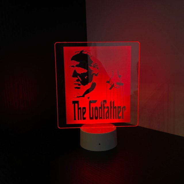 Luminária 3D - THE GODFATHER | Atacado neon