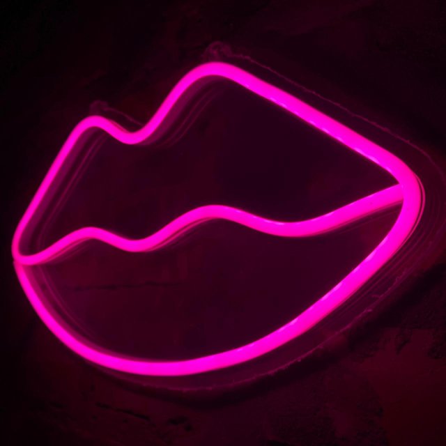 Placa luminária neon Led - BOCA - 30x20cm | Atacado neon